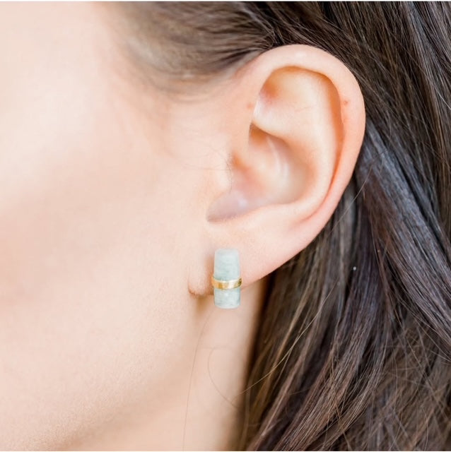 Elli Parr Layne Pillar Studs - Multiple Colors! – Crush Boutique